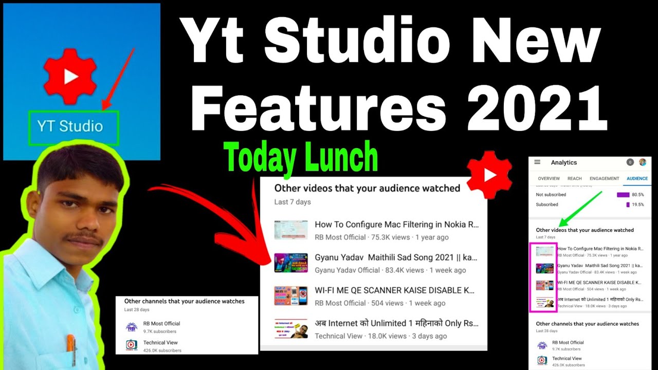 Yt Studio New Update Features Today 2021 || Yt Studio New Features ...