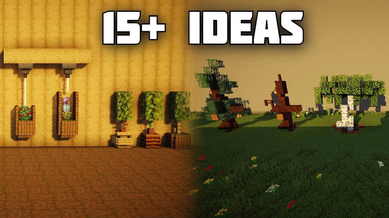 15+ Easy BUILD Ideas for MINECRAFT - Tutorial - YouTube