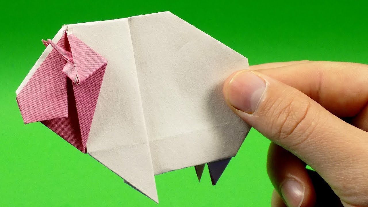 ORIGAMI TUTORIAL - How to make an Origami Sheep. - YouTube
