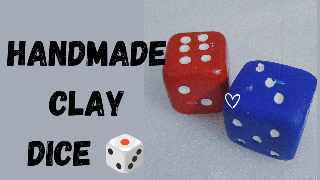 Handmade clay dice. Since nobody believed it's handmade. Here's the ...