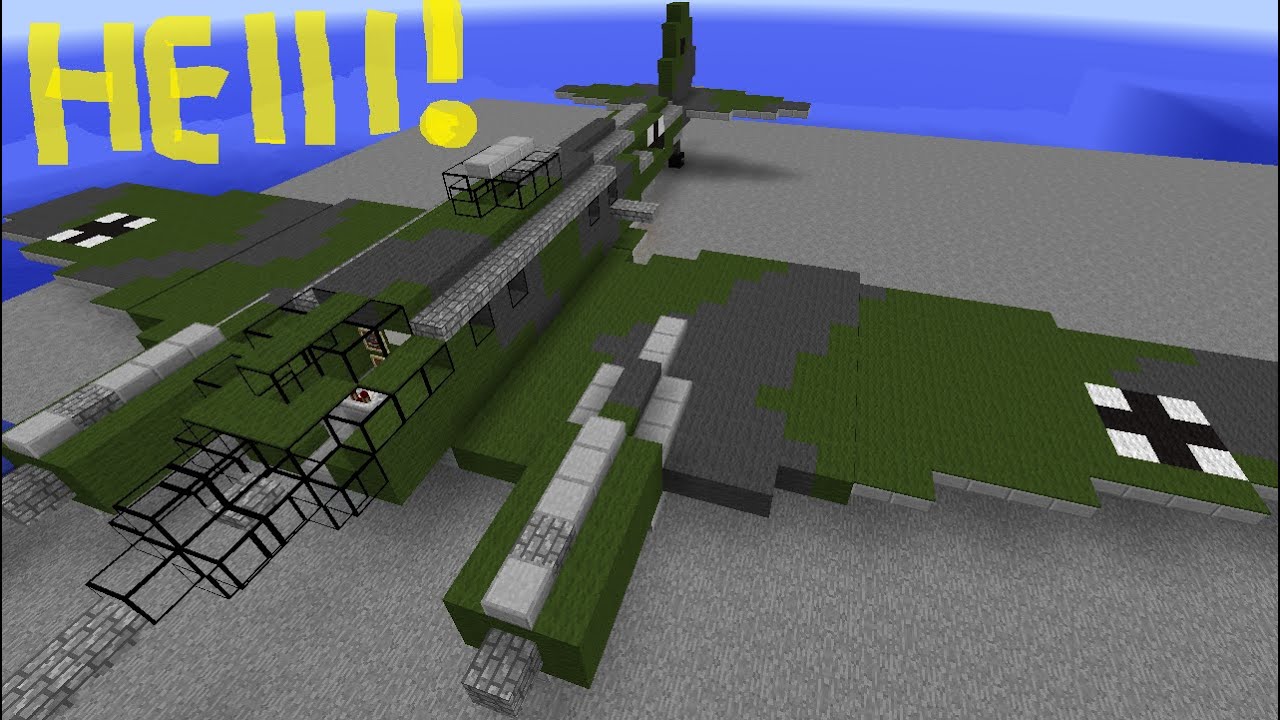 Minecraft Tutorial: He 111! (multiple variants) - YouTube