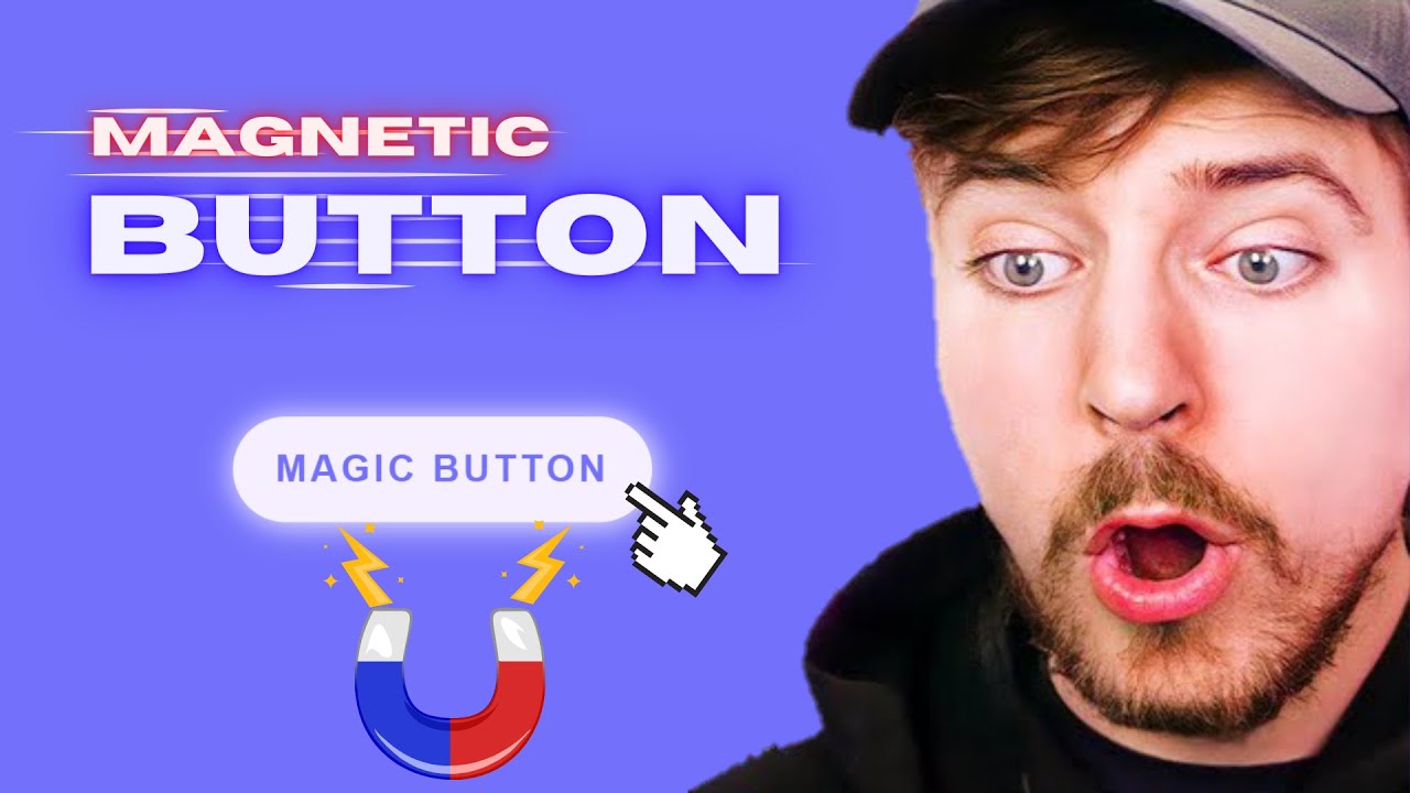 Magnetic Button Hover Effects On Mousemove Using Css And Javascript Youtube 4562