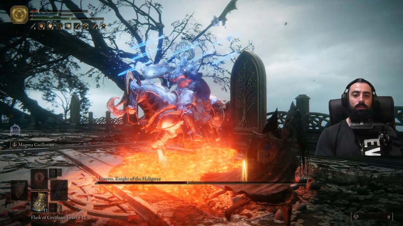 Magma Guillotine Does Continual Fire Damage! #runelevel1 #hitless #eldenring - YouTube