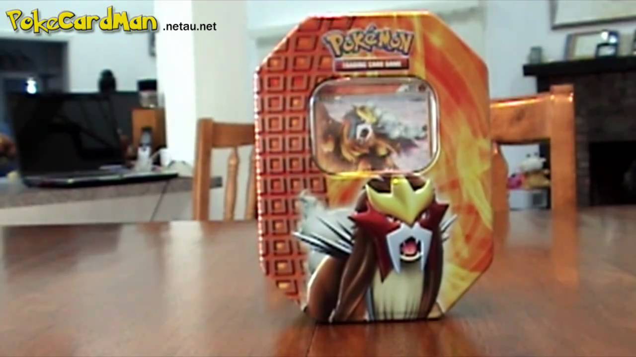 Opening - NEW Entei Tin!!! - YouTube