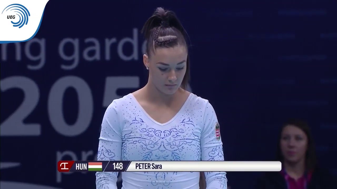 Sara PETER (HUN) - 2019 Artistic Gymnastics Europeans, vault final ...