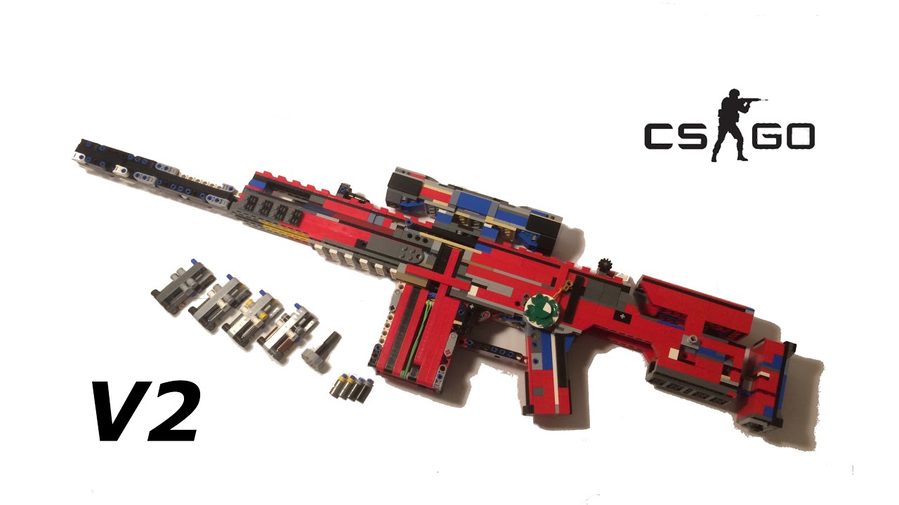 Working LEGO Scar-20 V2 | Semi Auto + Shell ejecting - Counter-Strike ...