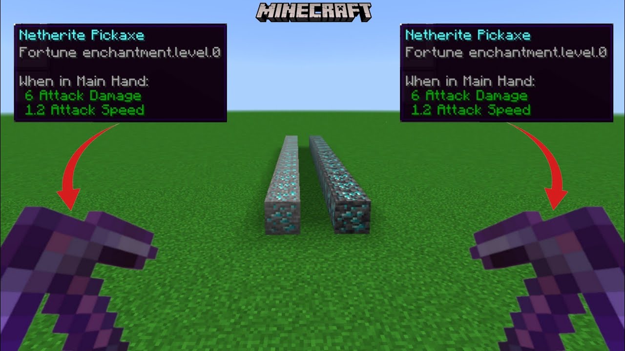 Which ore will give more Diamonds with fortune 0 - YouTube