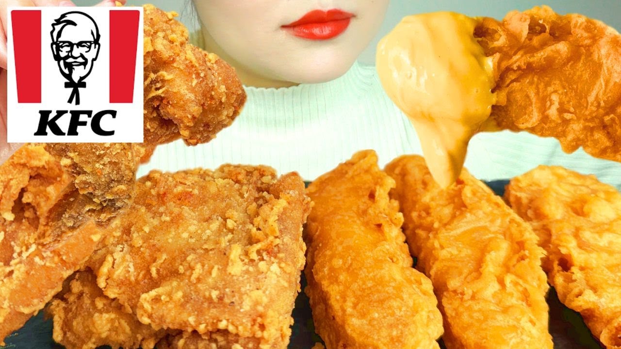 ASMR MUKBANG | KFC CRISPY FRIED CHICKEN | パリパリ旨塩チキン | English subs ...