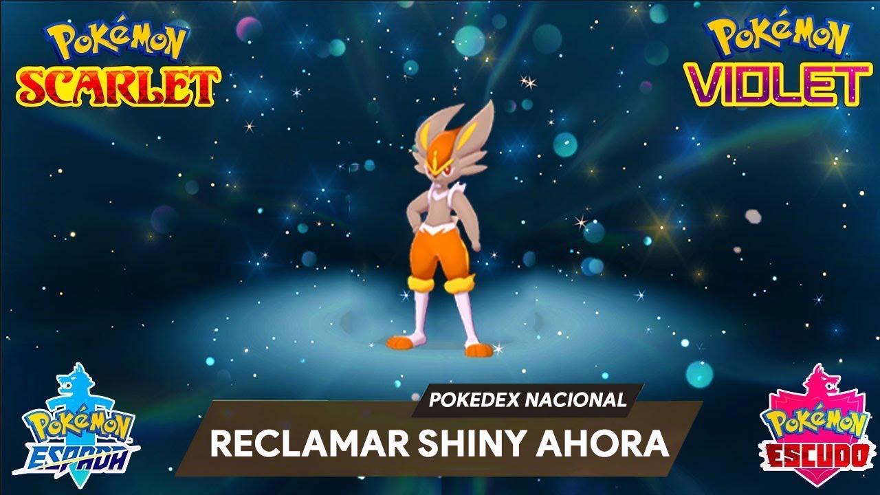 🎁CONSIGUE AHORA CINDERACE SHINY en POKEMON ESCARLATA y PURPURA REPARTO ...