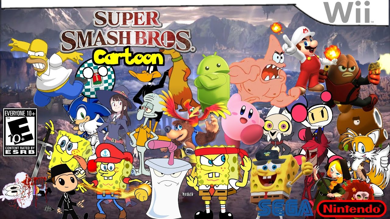 Super Smash Bros Cartoon (Parodia de la intro de Super Smash Bros Brawl ...