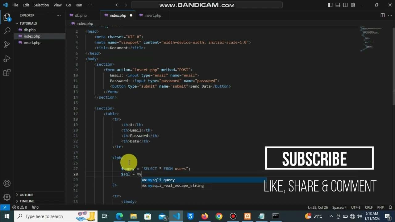 How to Retrieve data from MySQL Database using PHP part one - YouTube