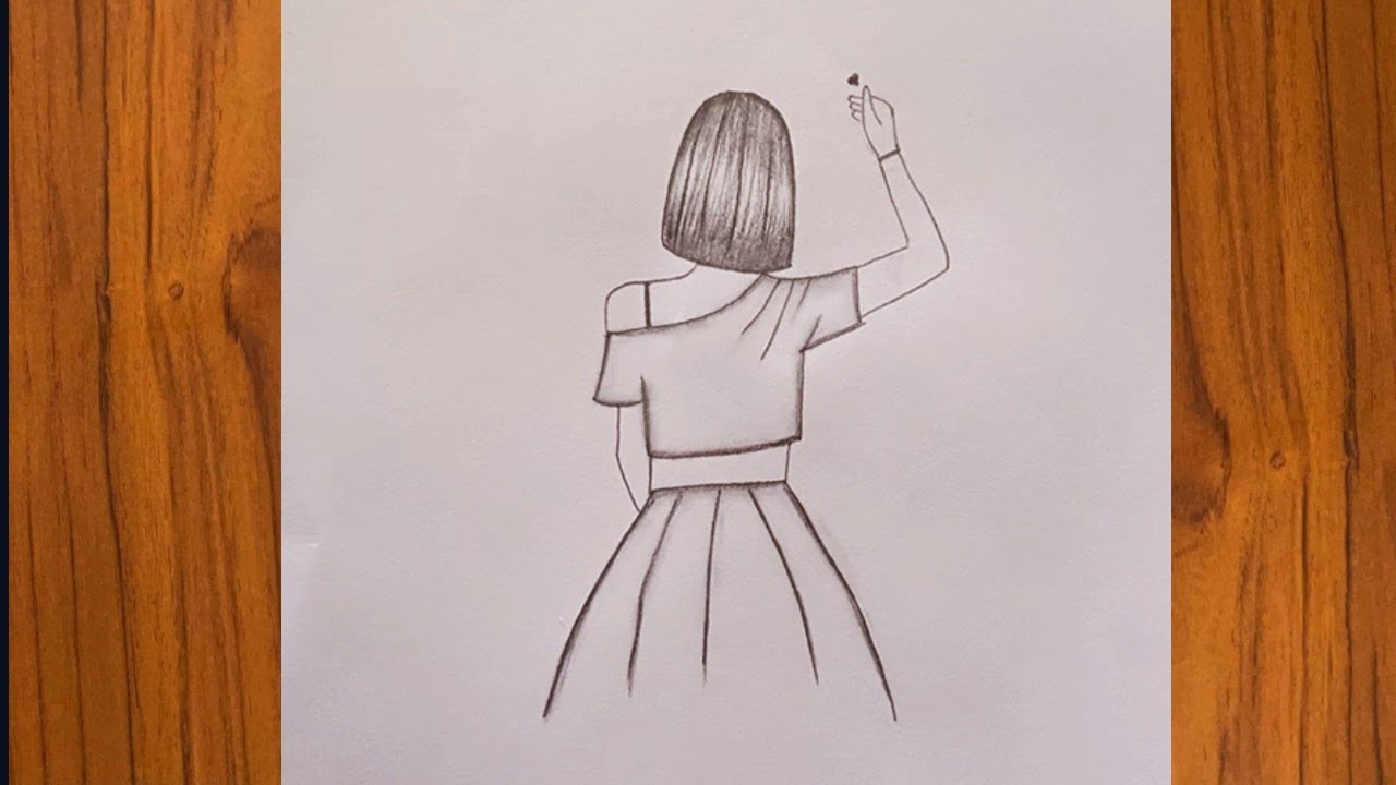 How to draw a beautiful girl || easy girl drawing step by step #girl # ...