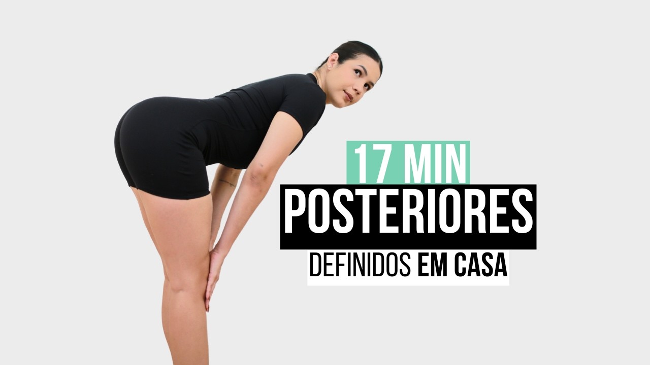TREINO DE POSTERIORES EM CASA 17 MIN COM HALTERES (opcional) - YouTube
