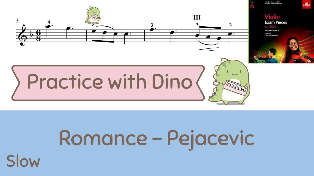 (Slow) Romance ABRSM 2024 Violin grade 6 (B3) - YouTube