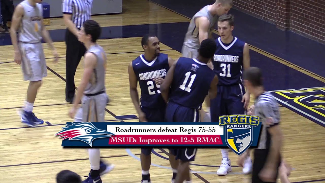 Men's basketball @ Regis University - MSU Denver - YouTube