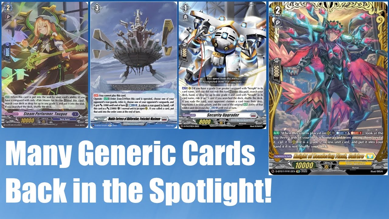 Generic Cards are Back in the Spotlight! Cardfight Vanguard Overdress ...