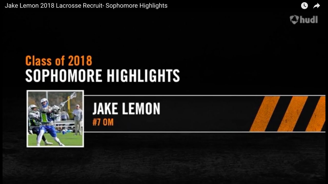 Jake Lemon 2018- Sophomore Lacrosse Highlights - YouTube