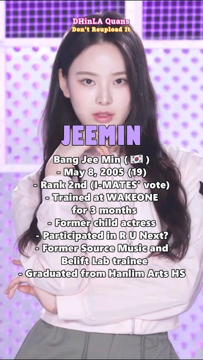 (PRE-DEBUT VER.) izna MEMBERS PROFILE #izna #이즈나 #mai #jeemin #jiyoon #koko #sarang #jungeun # ...