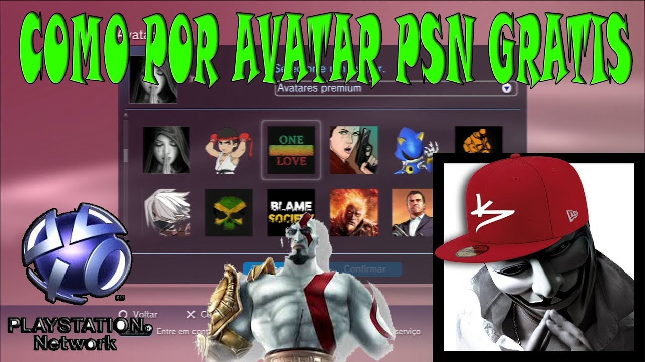 COMO COLOCAR AVATAR PREMIUM NA SUA CONTA DA PSN FREE (PS3/PS4) - YouTube