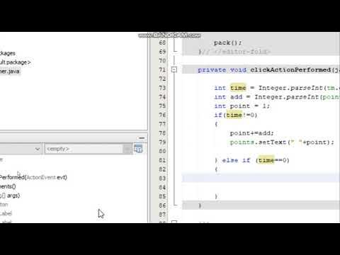 Java netbeans tutorial - TimerTask (mini game) - YouTube