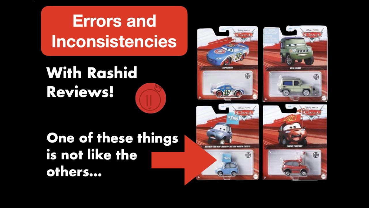 Weird Disney Cars Diecast Errors and Inconsistencies-Part 18 (With ...