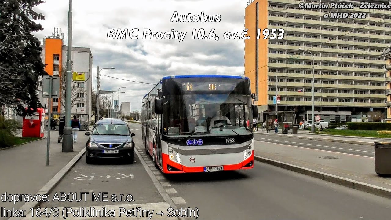 Autobus BMC Procity 10.6, ev.č. 1953 na lince 164/3 | ABOUT ME s.r.o ...