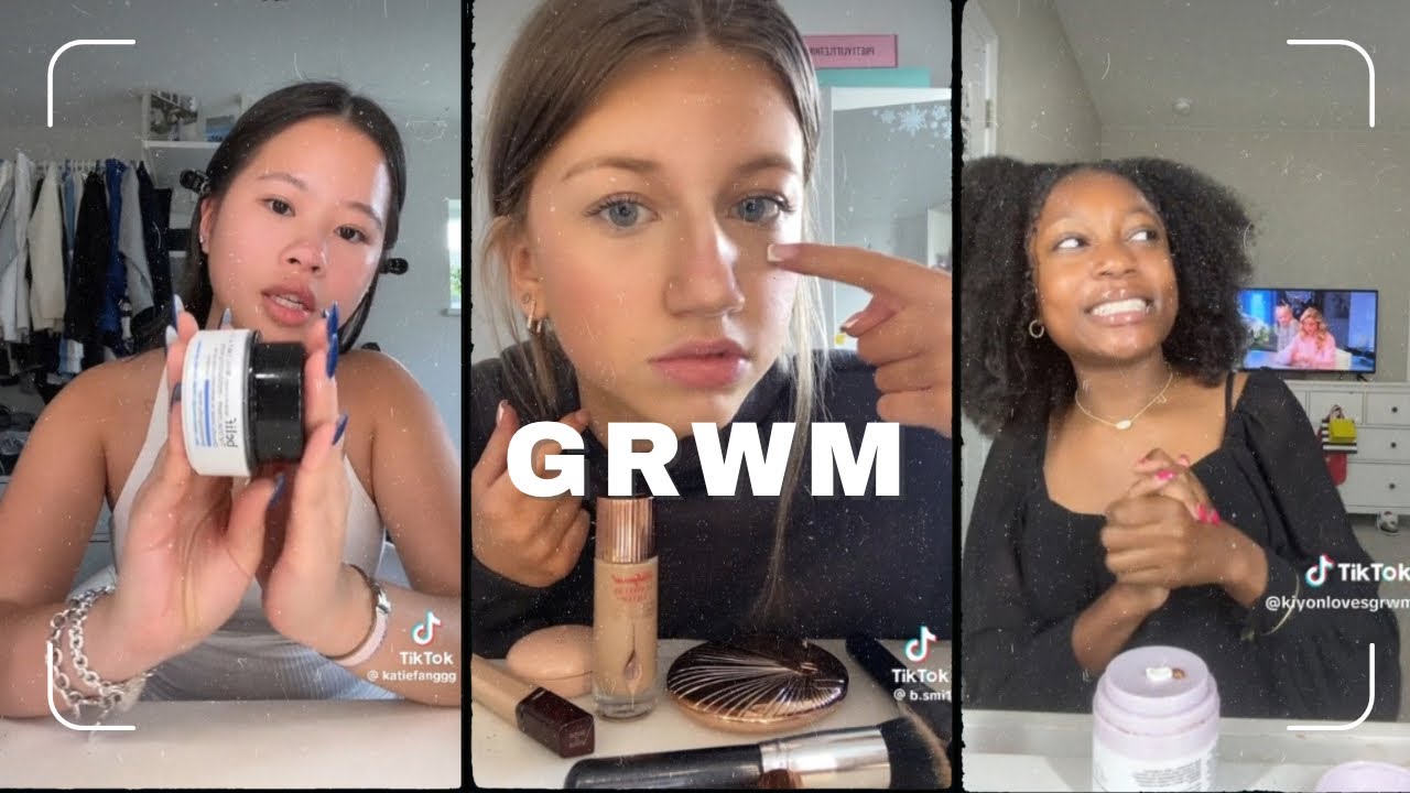 Aesthetic Grwm compilation #viral #grwm #skincare - YouTube