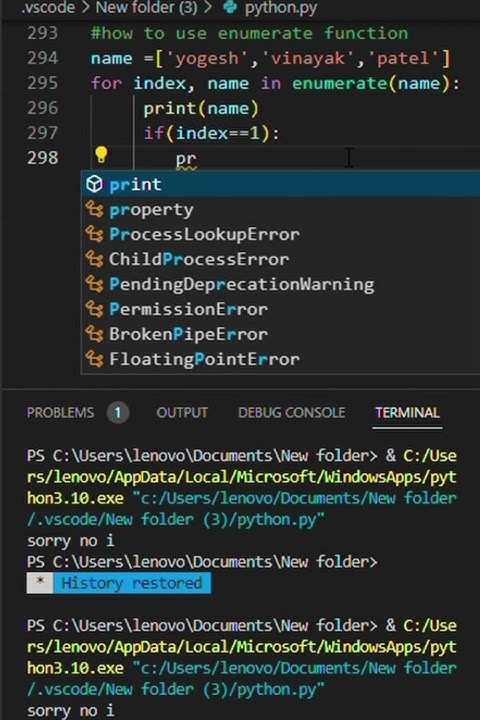 Enumerate Function In Python Shorts Codingtricks Pythoncoding Youtube 