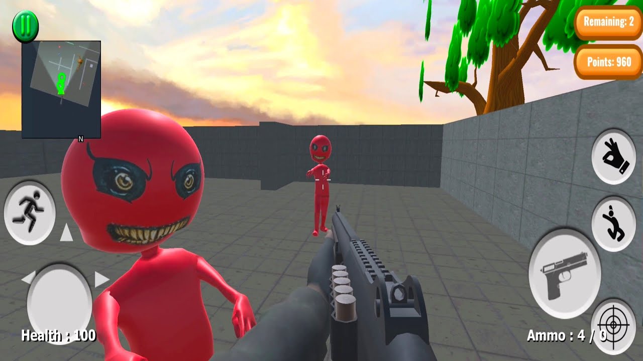 Blue & Red Alien - Fps Shooting Games 3D _ Android GamePlay. - YouTube