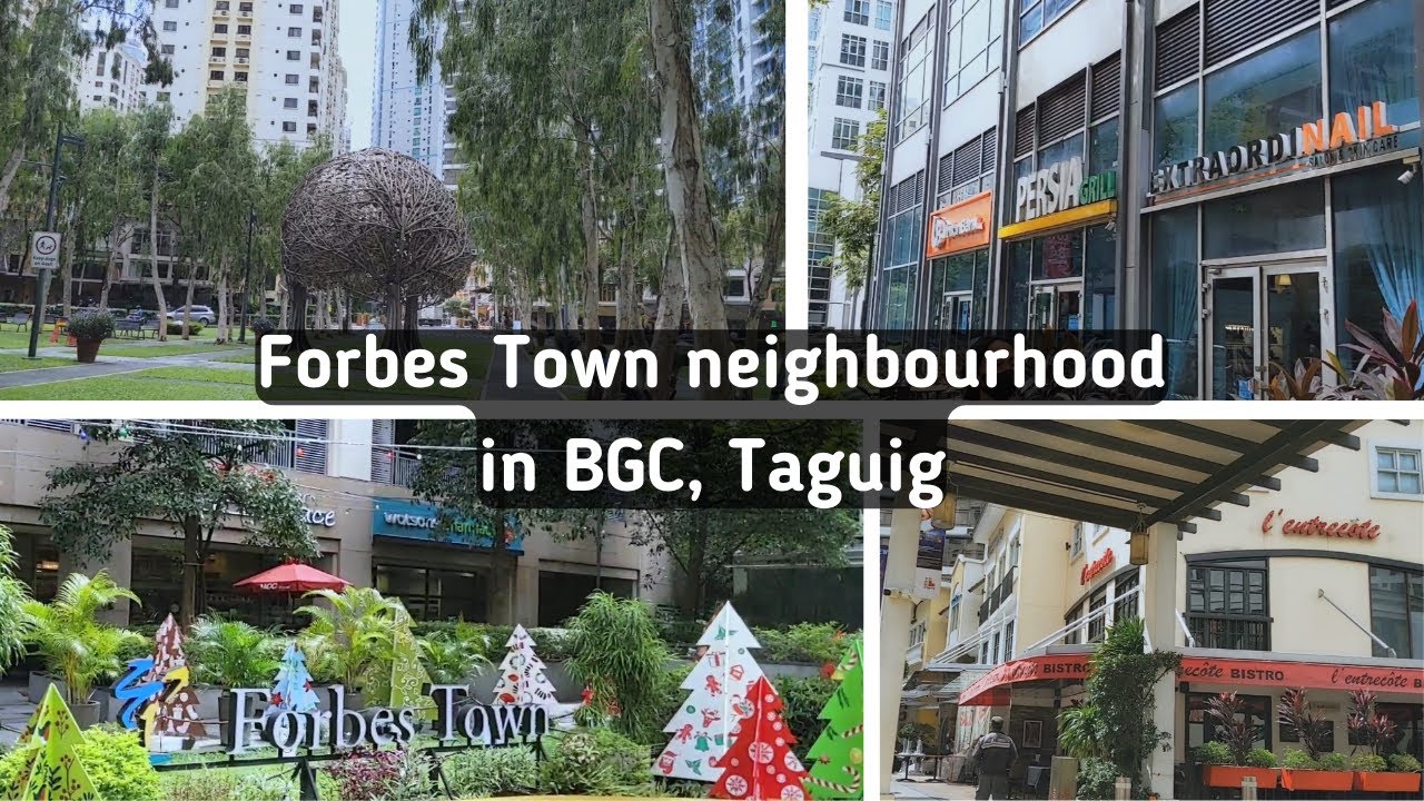 Forbes town neighborhood in BGC, Taguig!! - YouTube
