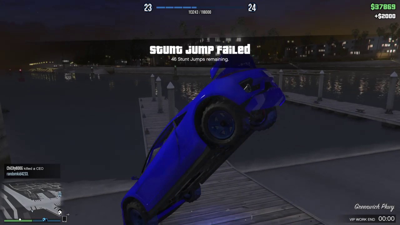 GTA V_ online failed stunt - YouTube