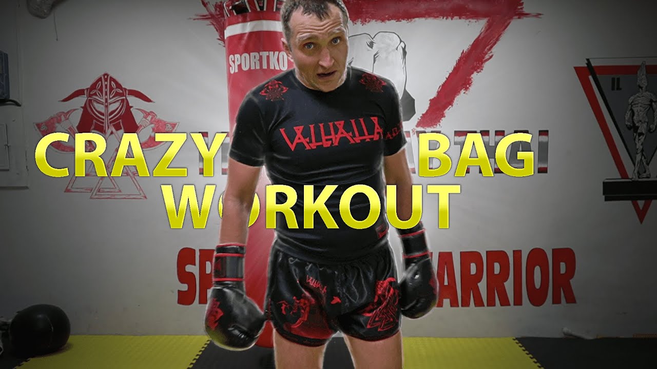 Crazy 10 rounds bag workout for Muay Thai, MMA. Home training | full ...
