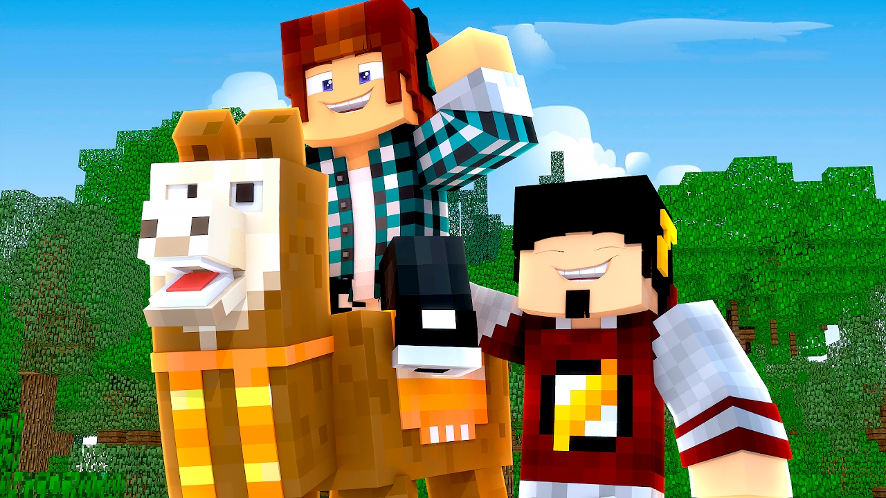 Minecraft Origem #04 - TEMOS UMA LHAMA !! - YouTube
