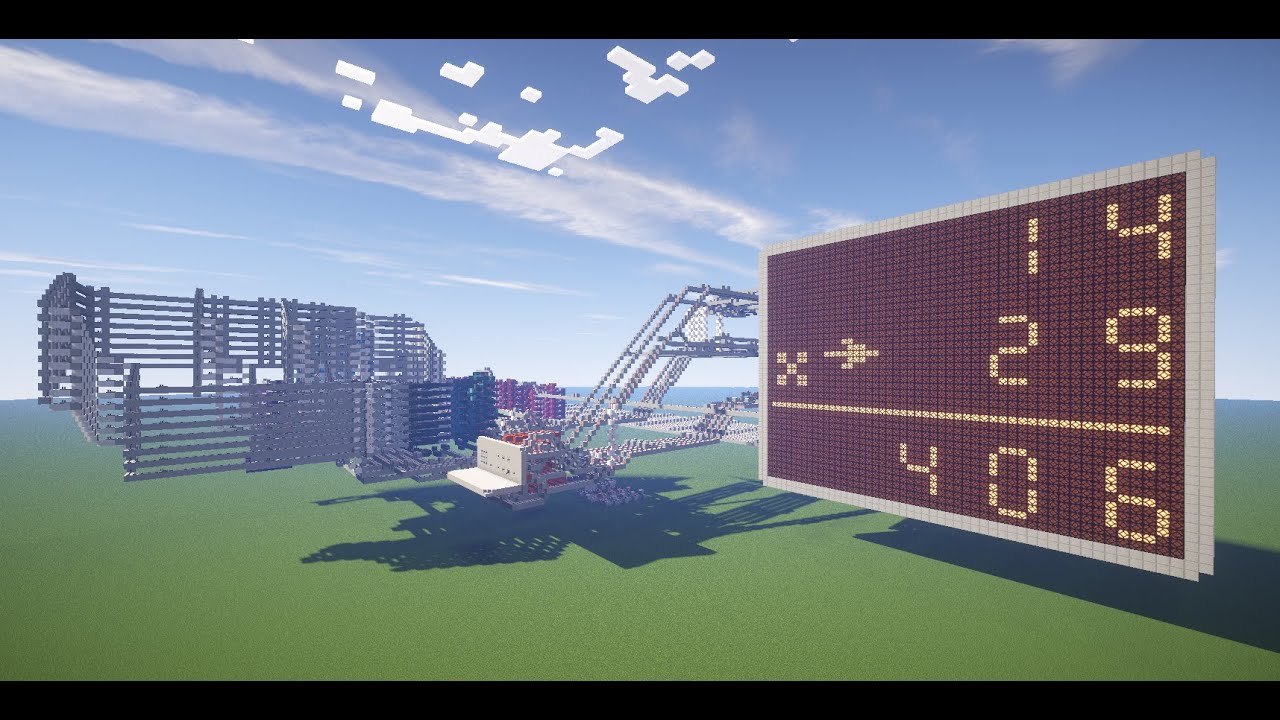 Hice una calculadora... EN MINECRAFT (Preview) - YouTube