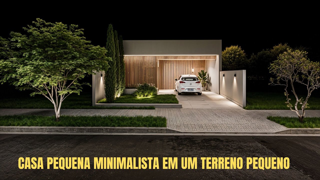 🔶CASA PEQUENA E MINIMALISTA EM UM TERRENO COMPACTO🔶 - YouTube