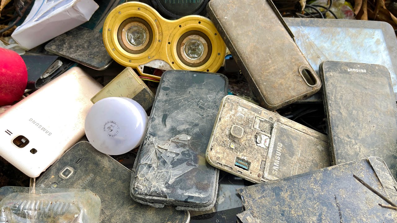 Looking for a used phone in a dump by the river || Restoration broken ...