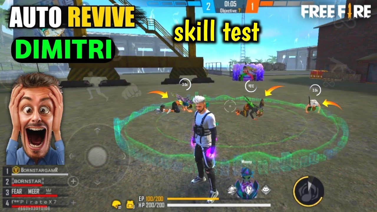 DIMITRI CHARACTER ABILITY TEST FREE FIRE ! DIMITRI SKILL TEST FREE FIRE ...
