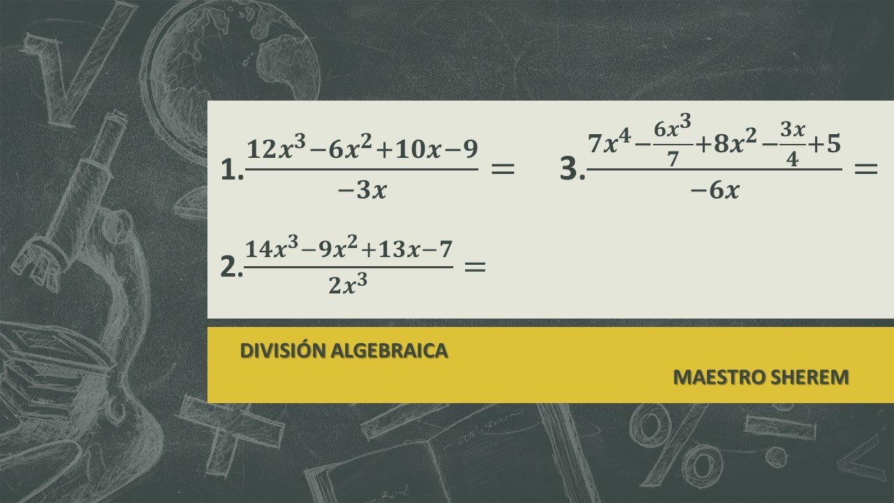 División Algebraica - Ejercicio 4 - 6 - YouTube