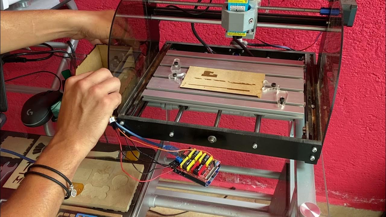 TUTORIAL- Como conectar un láser a Arduino CNC SHIELD | ROUTER 3018 PRO - YouTube