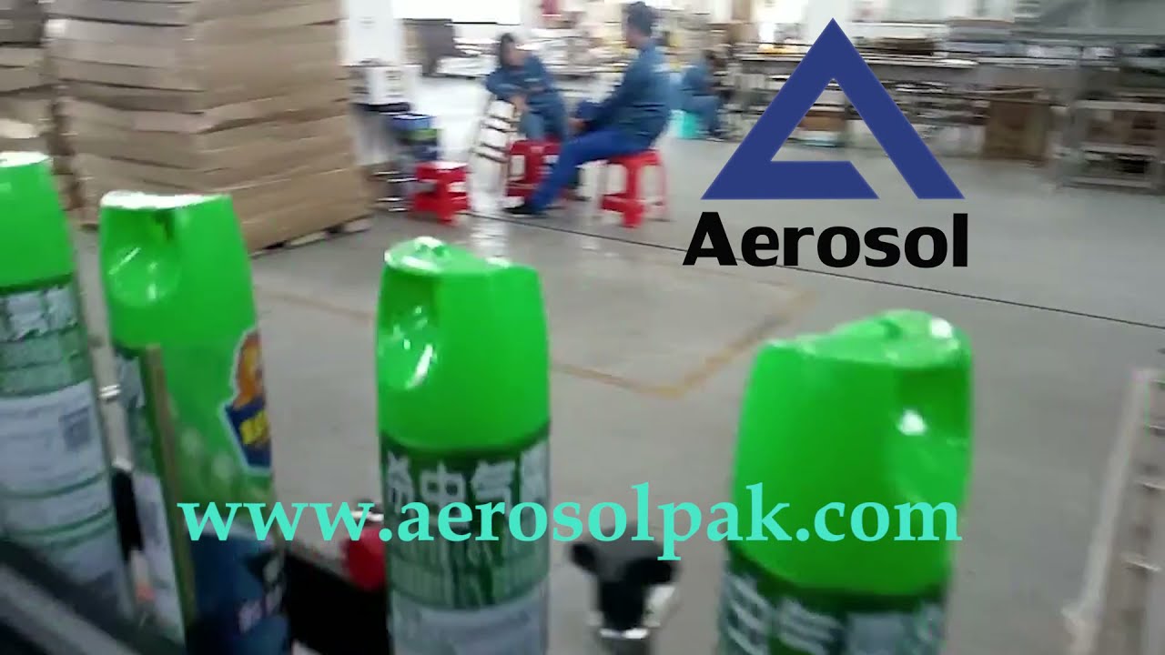 High-speed Aerosol Spray Liquid Filling and Packaging Line For Aerosol ...