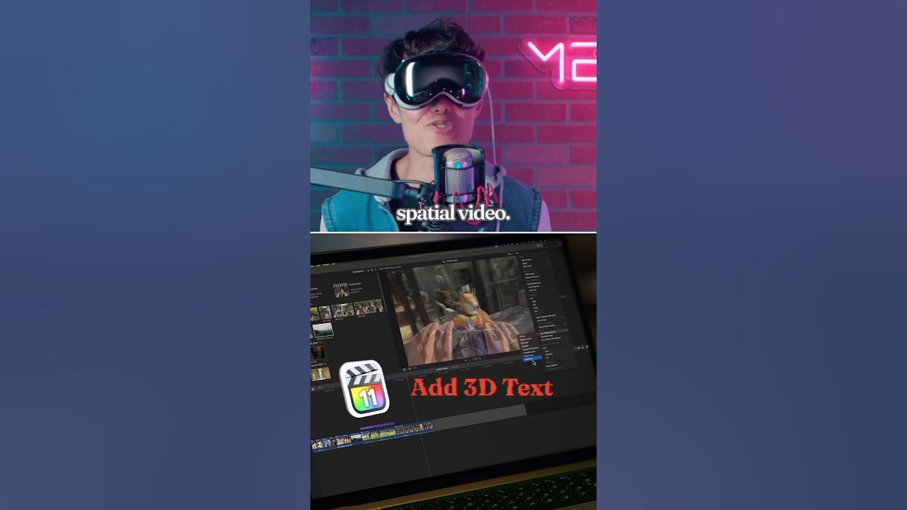 How to Add 3D Text and Graphics to Spatial Video in Final Cut Pro 11 ...