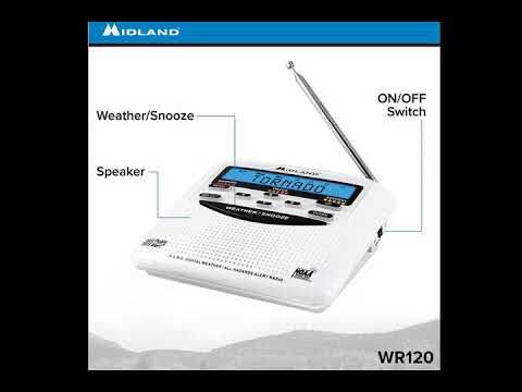 Midland - WR120B/WR120EZ - NOAA Emergency Weather Alert Radio - S.A.M.E ...