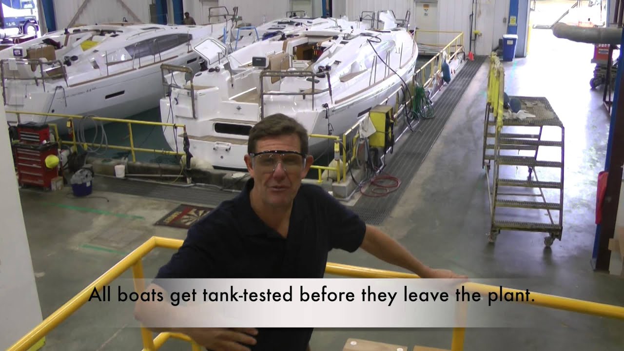 Paul Fenn talks about the Jeanneau test tank at the BGM in Marion - YouTube