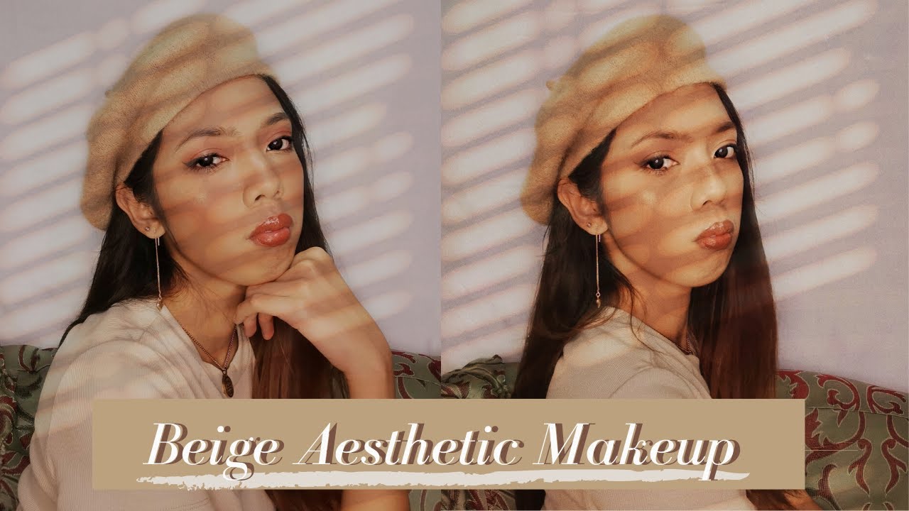 Beige Aesthetic Makeup | Razel Clear - YouTube