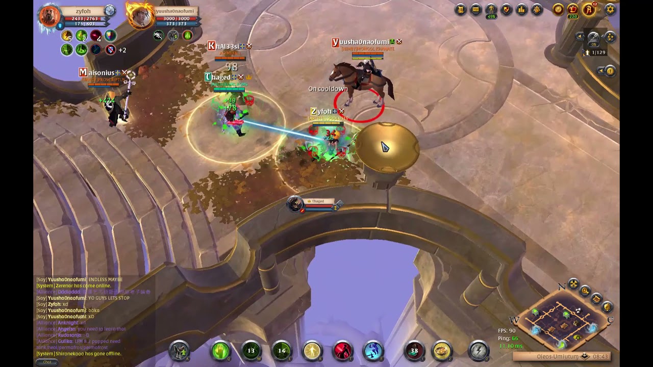 Hardest albion online avalonian roads duo fights! Ironroot pvp - YouTube
