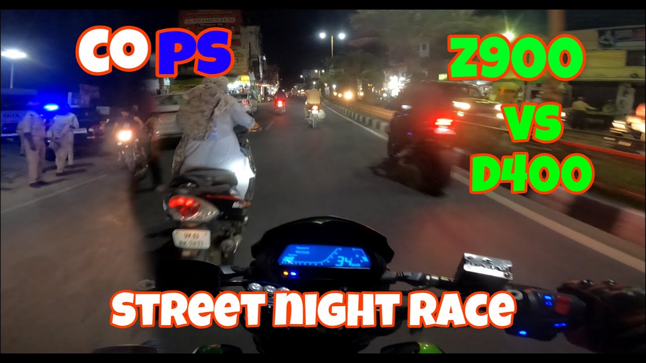 STREET RACE IN NIGHT TRAFFIC ||PURE ADRENALINE RUSH||KAWASAKI Z900💥VS ...