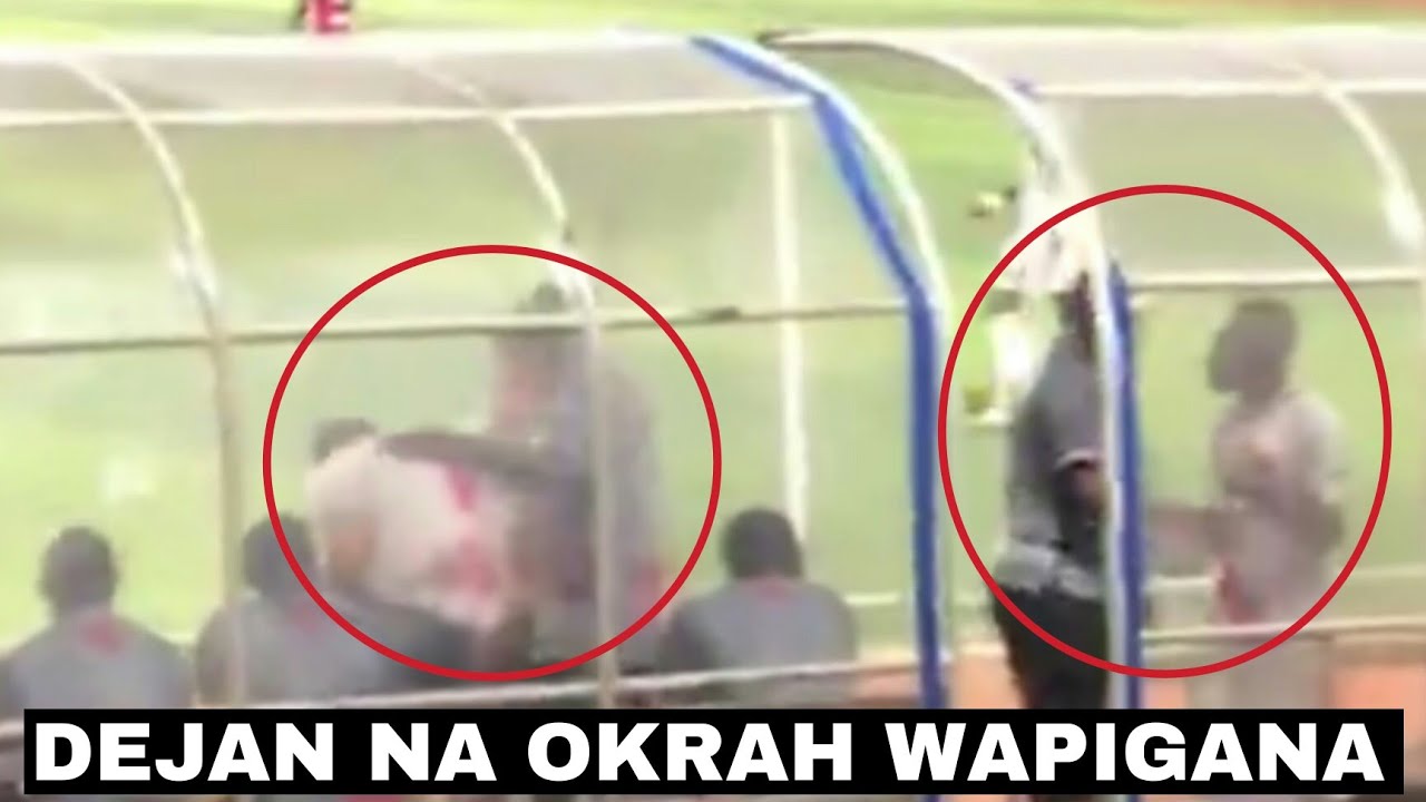 Kimenuka Simba Mzungu Dejan Na Okrah Wapigana Uwanjani Baada Ya Okrah ...