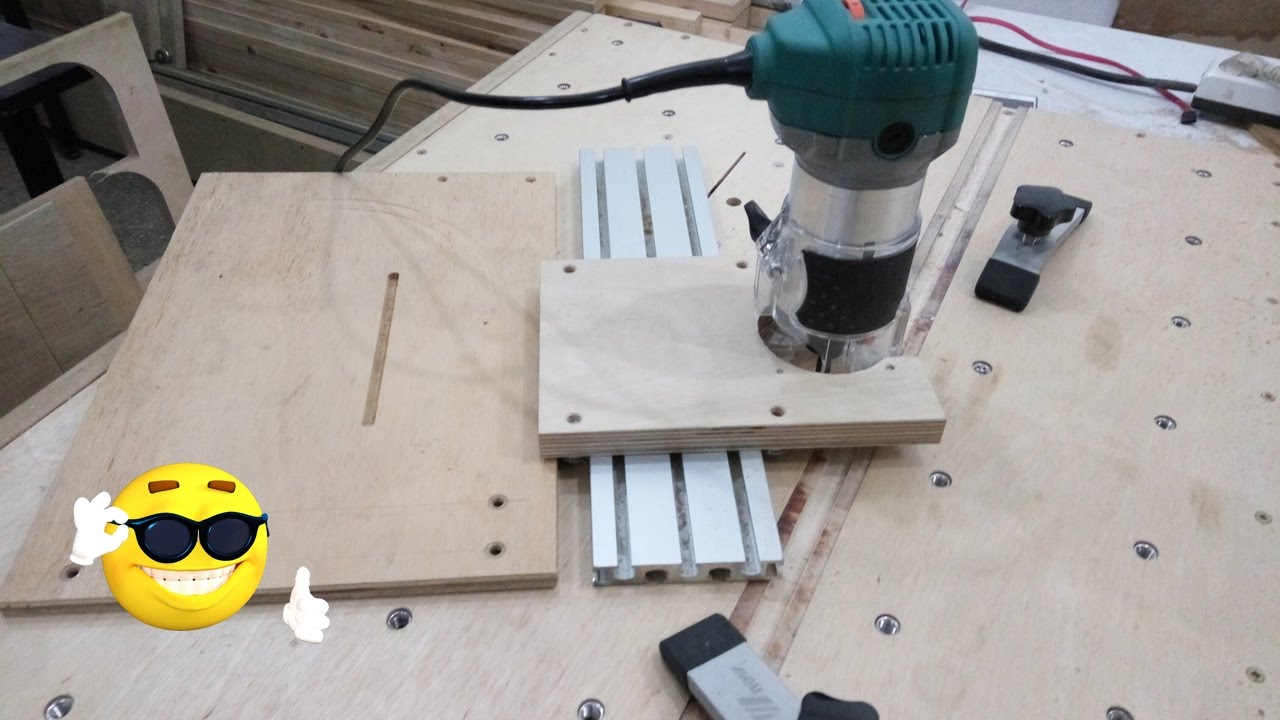 guide rail milling machine track router part1 (making rail block) - YouTube