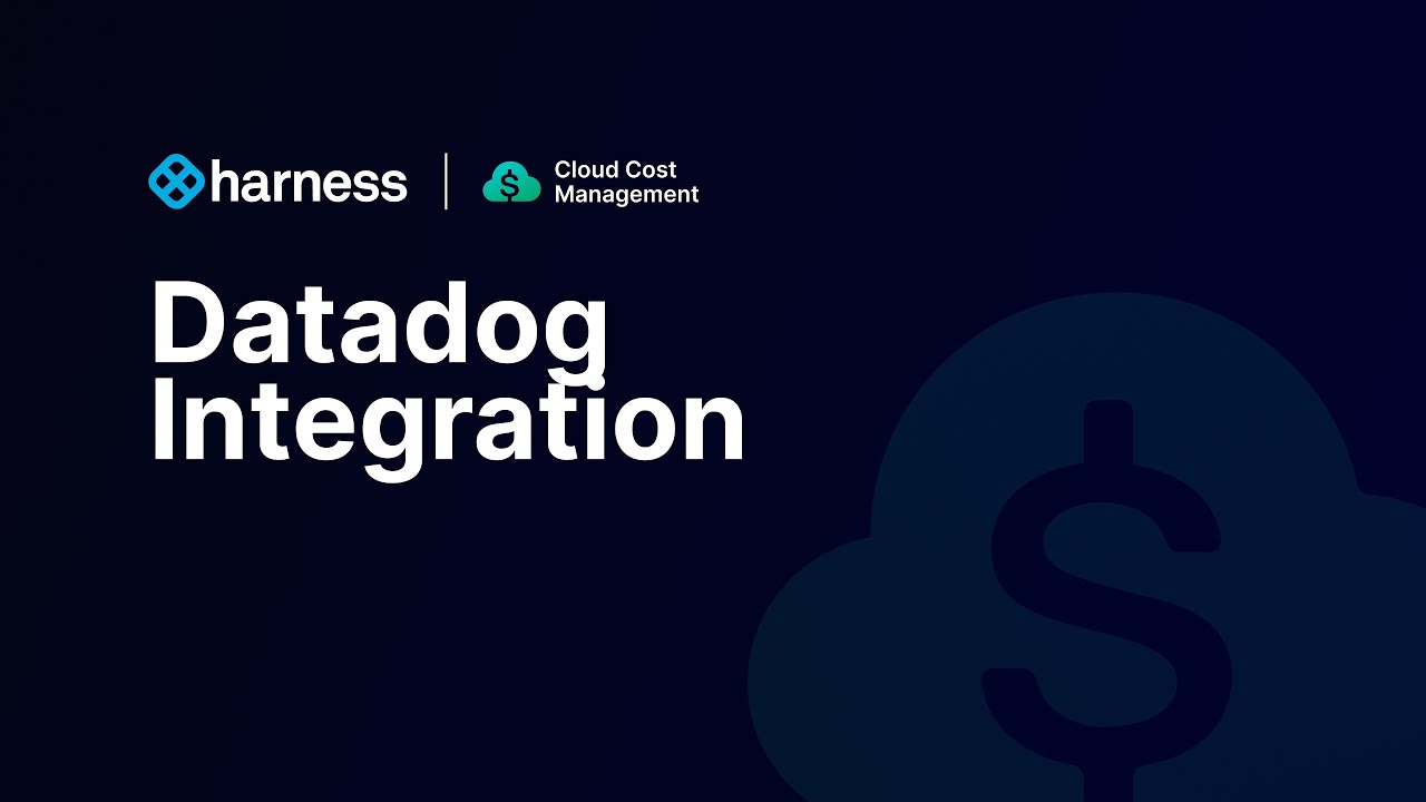 Harness Cloud Cost Management - Datadog Integration - YouTube