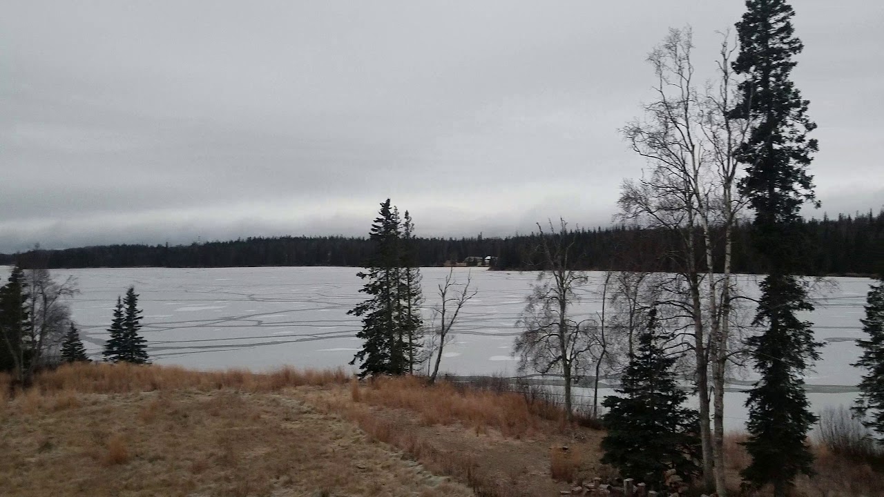 Alaska earthquake ice on lake - YouTube